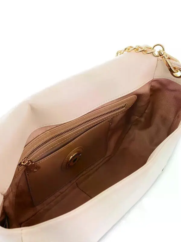 Moschino Pleated Heart-plaque Shoulder Bag