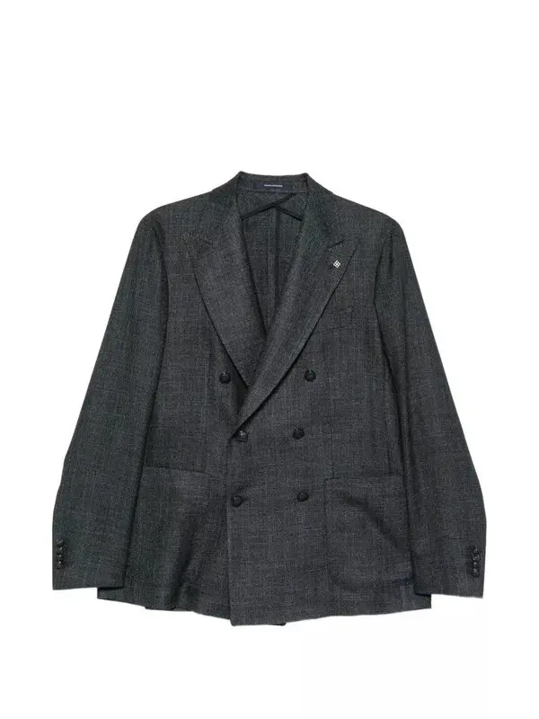 Tagliatore Double-breasted Peak-lapel Blazer - Grey