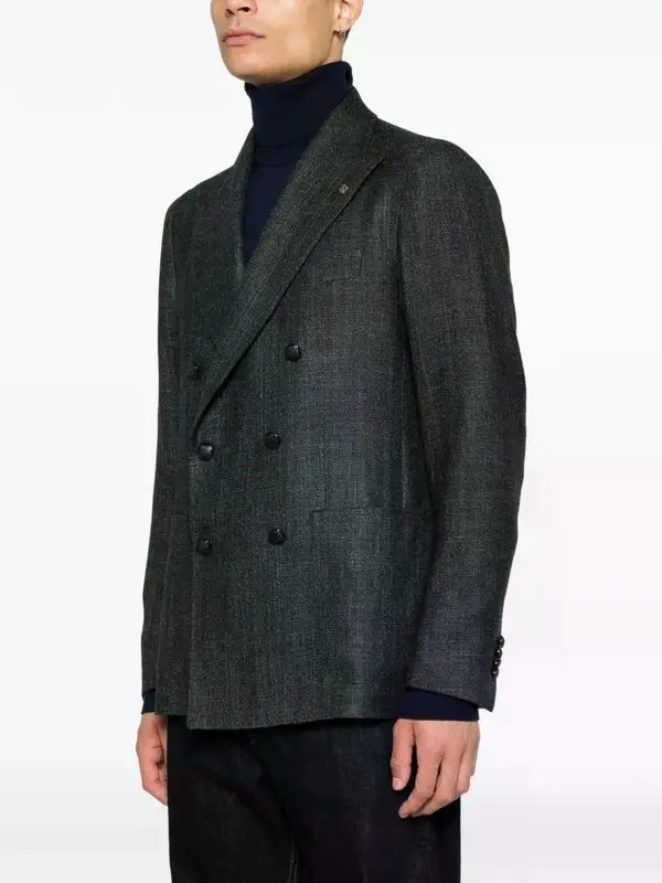 Tagliatore Double-breasted Peak-lapel Blazer