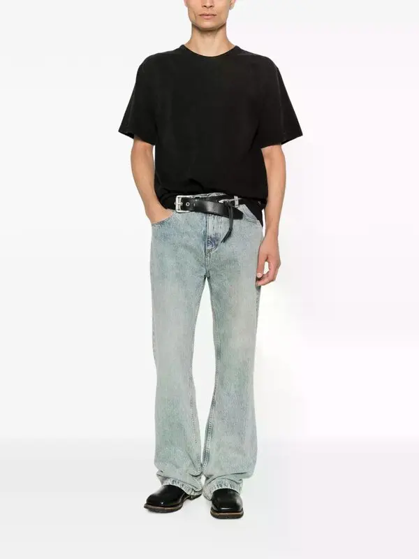 ANTIK DENIM Faded-effect Logo-plaque T-shirt