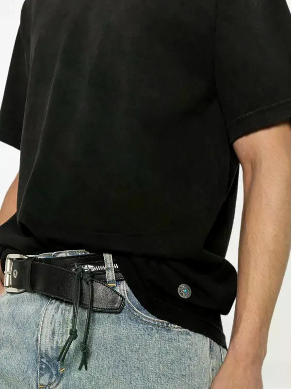 ANTIK DENIM Faded-effect Logo-plaque T-shirt