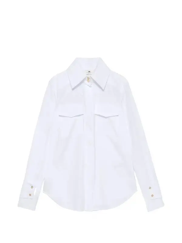 Elisabetta Franchi Logo-button Flap-pocket Shirt