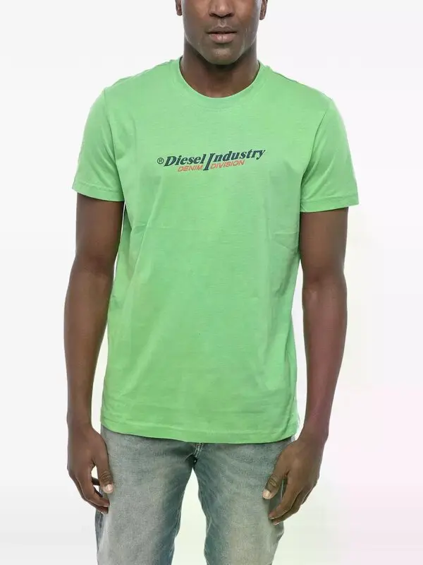 DIESEL® Logo-print Crew-neck T-shirt - Green