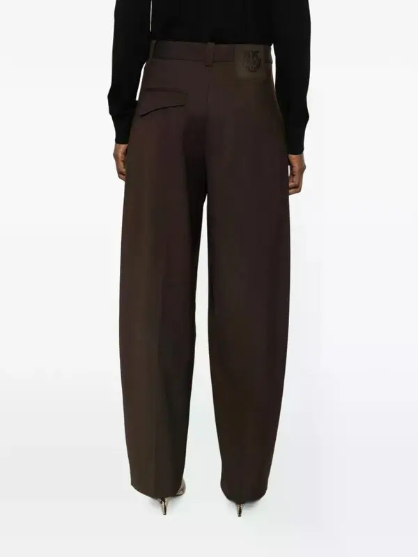 Pinko Balbino Logo-patch Wide-leg Trousers