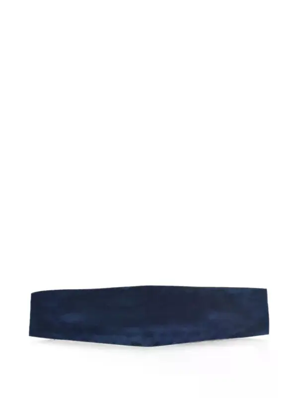Corneliani Solid Silk Cummerbund - Blue