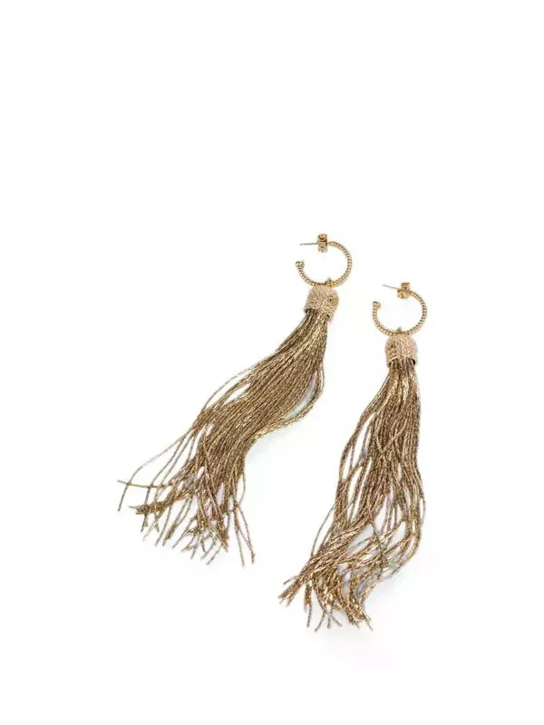 Balmain Brass Tassel Earrings