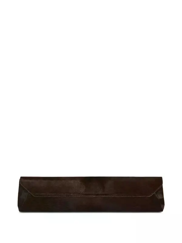 Balmain Long Clutch Bag In Pony-effect Leather