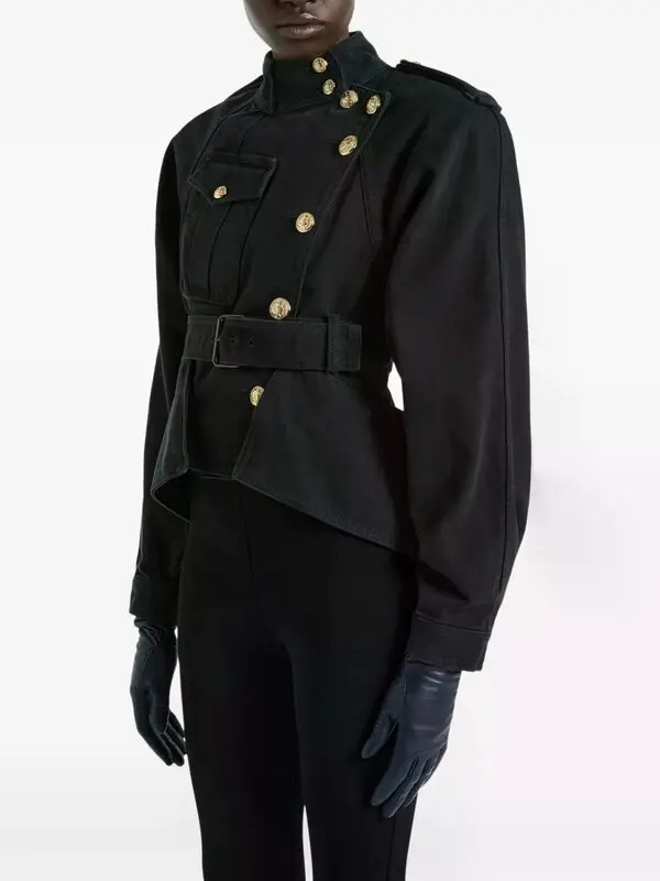 Balmain Denim Peplum Jacket