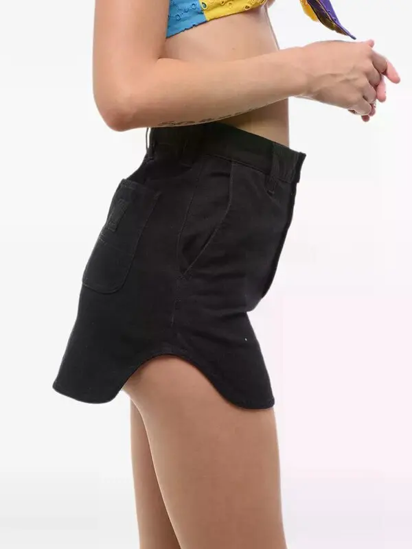 Carhartt Work In Progress Logo Patch Denim Mini Skirt