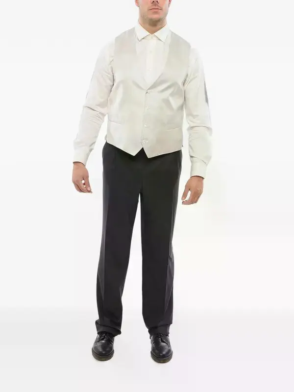 Corneliani Silk Welt-pocket Waistcoat - Grey