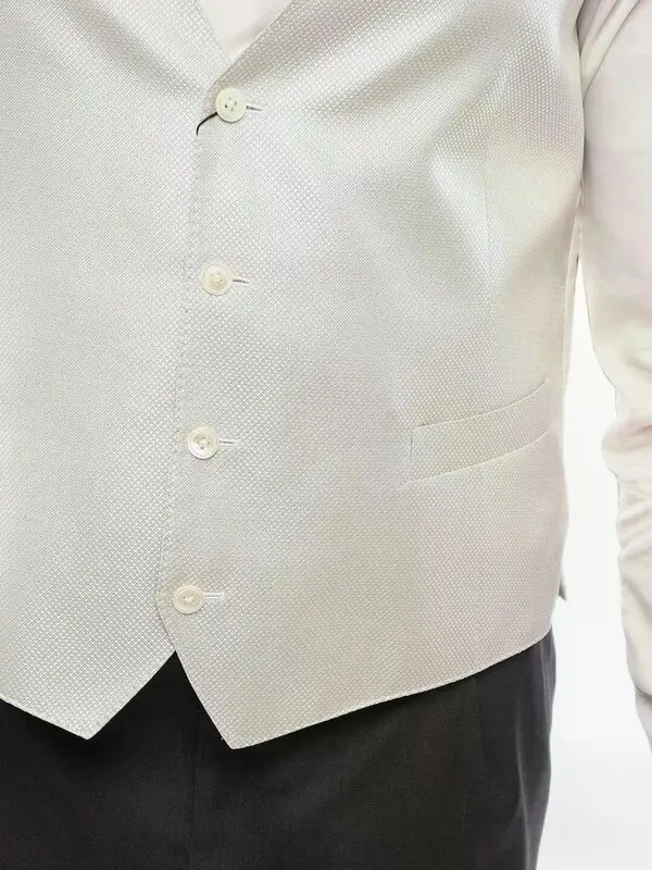 Corneliani Silk Welt-pocket Waistcoat