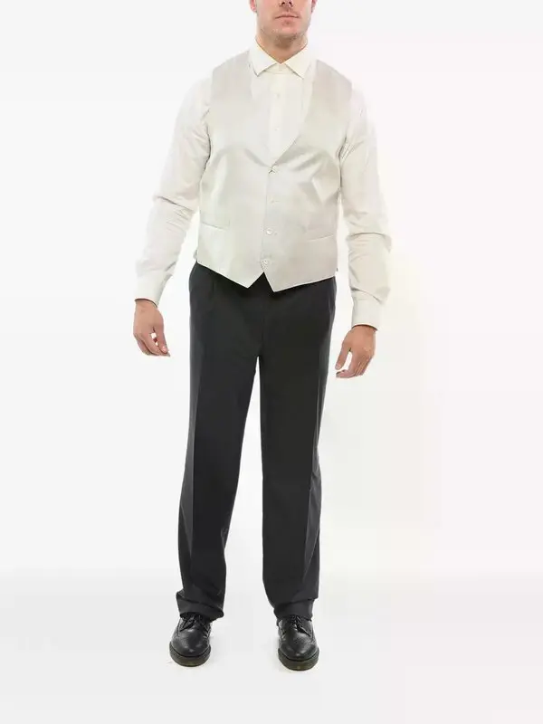 Corneliani Silk Welt-pocket Waistcoat - Grey