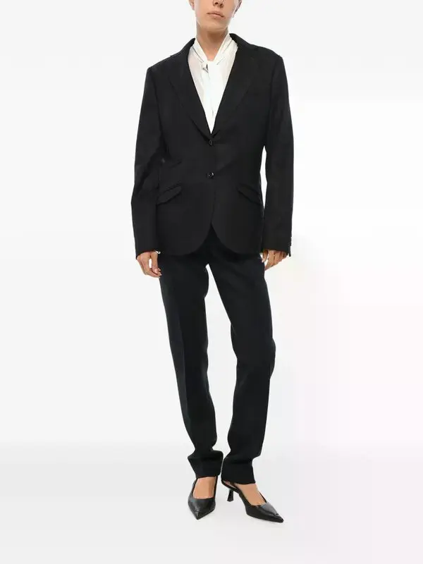MAURIZIO MIRI Raw-edge Single-breasted Blazer