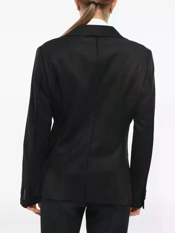 MAURIZIO MIRI Raw-edge Single-breasted Blazer