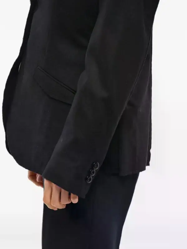 MAURIZIO MIRI Raw-edge Single-breasted Blazer