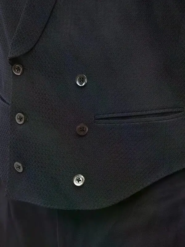 Corneliani Double-breasted Waistcoat - Black