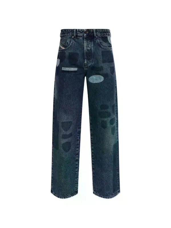 DIESEL® 2001 D-macro-s10 Patchwork Jeans - Blue