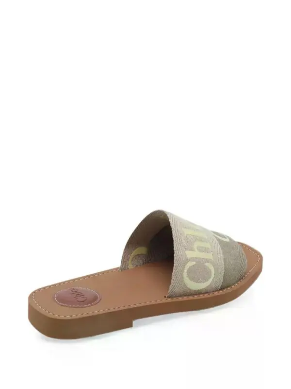 Chloé Woody Square-toe Flat Sandals