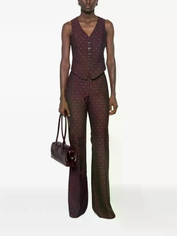 Etro Floral-print Jacquard-woven Trousers