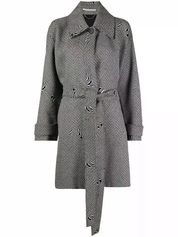 Stella McCartney Glitch Herringbone Coat