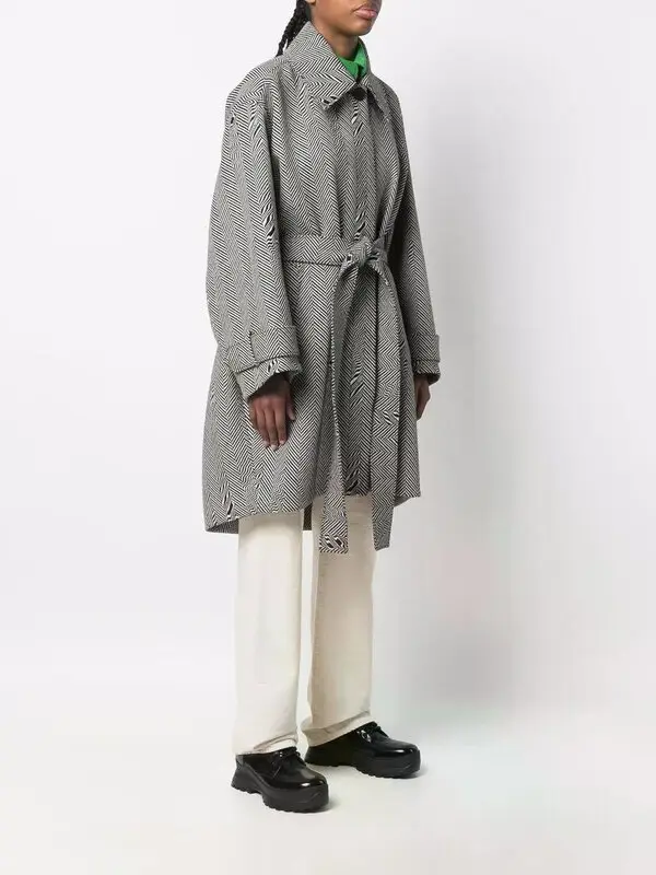 Stella McCartney Glitch Herringbone Coat