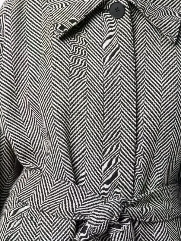 Stella McCartney Glitch Herringbone Coat