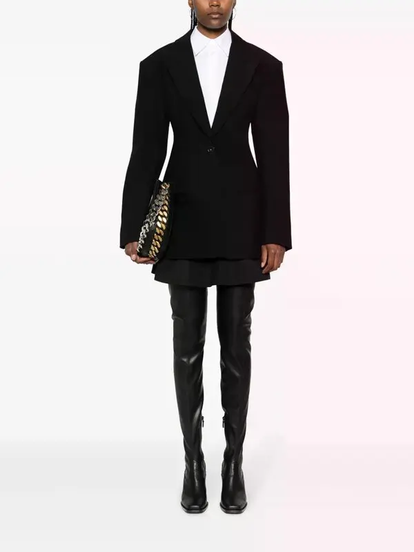 Stella McCartney Fitted-waist Single-breasted Blazer