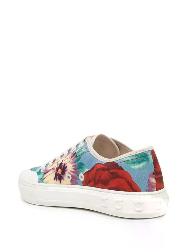 FERRAGAMO Borg Floral-print Trainers