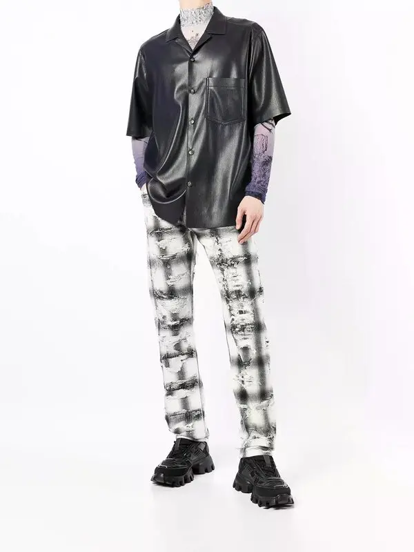 Givenchy Ripped Check Trousers