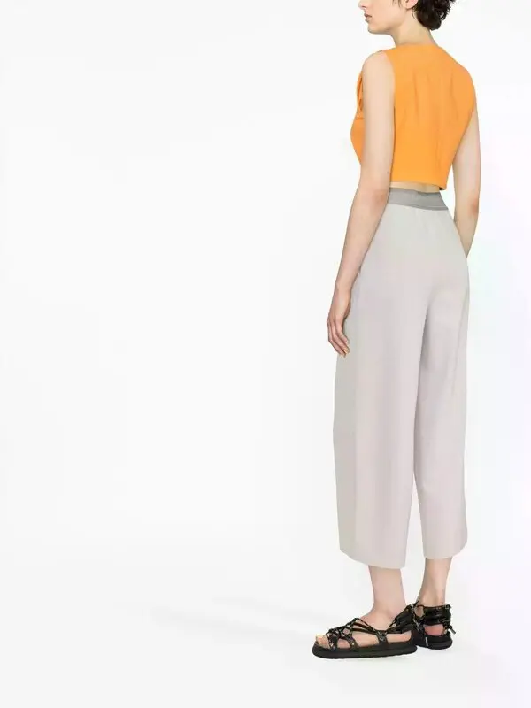 Stella McCartney Cropped Wide-leg Trousers
