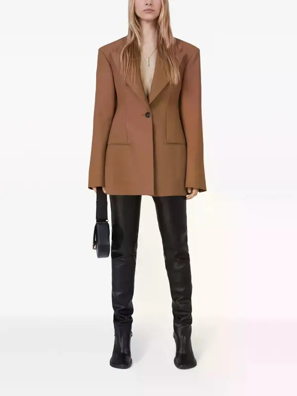 Stella McCartney Moulded Wool Single-breasted Blazer