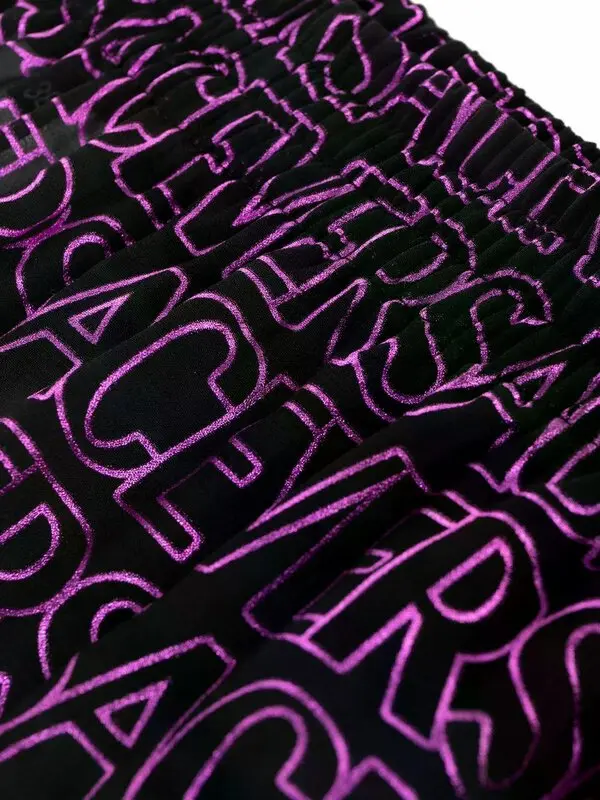 Versace Logo-print Semi-sheer Pants