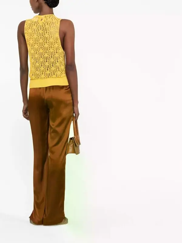 Stella McCartney Pointelle-knit Sleeveless Top