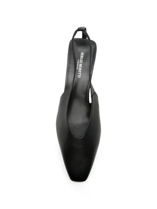 SERGIO MORETTI FIRENZE Pointed-toe Slingback Pumps