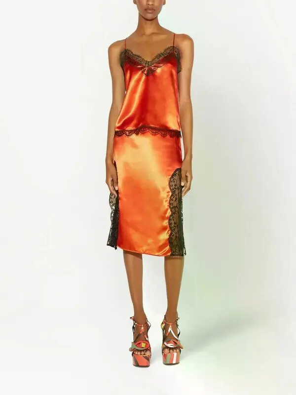 Emilio Pucci Lace-embroidered Midi Skirt
