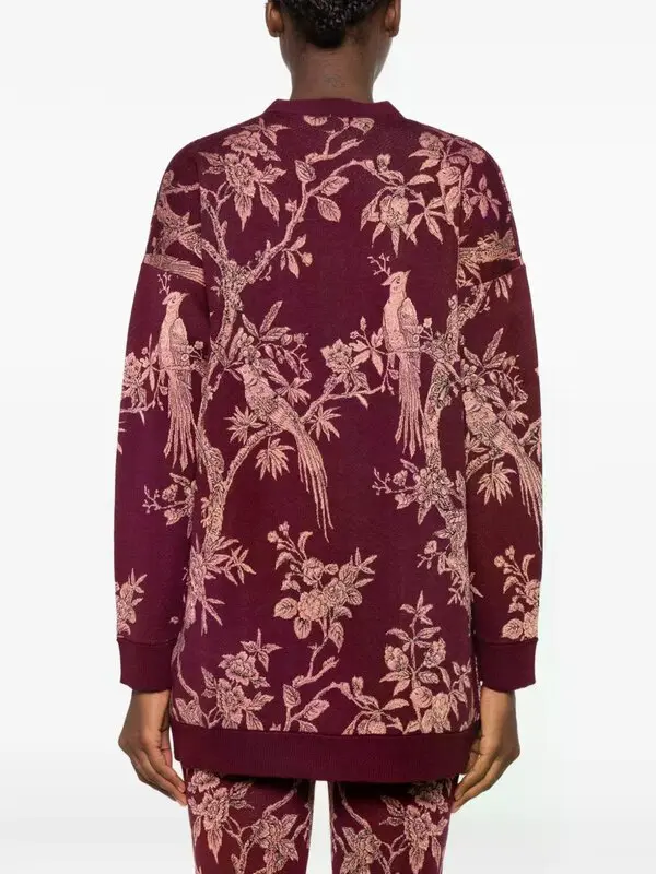 Etro Floral Jacquard V-neck Cardigan