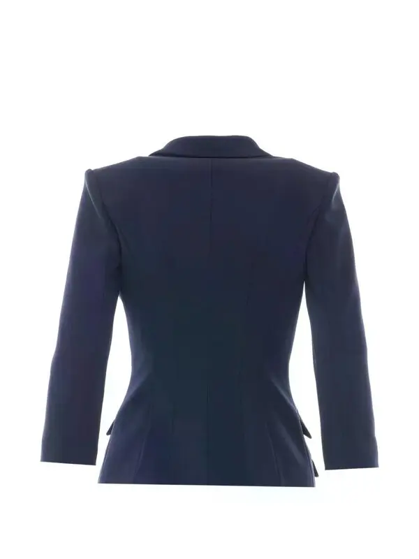 Elisabetta Franchi Double-breasted Logo-cuff Jacket