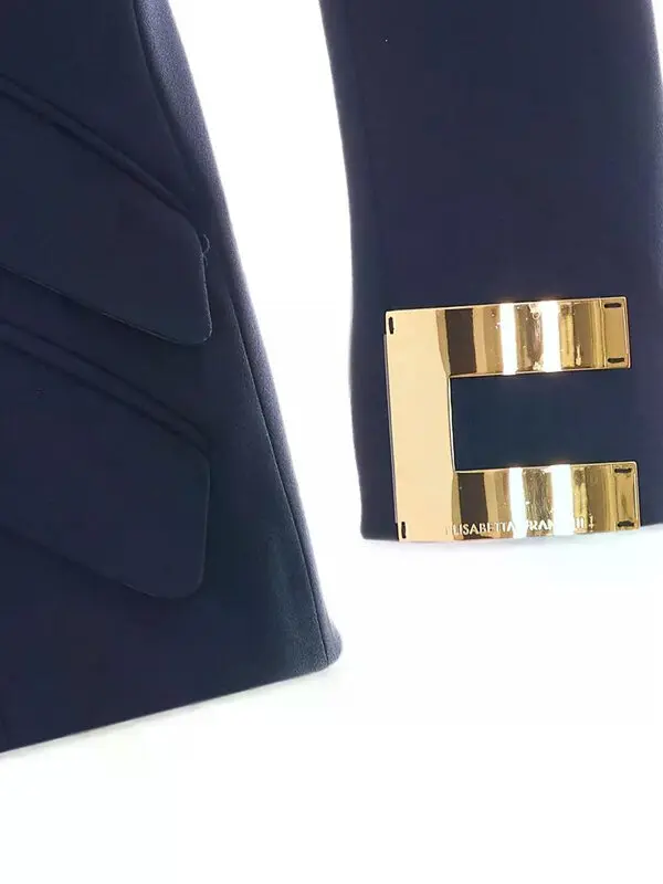 Elisabetta Franchi Double-breasted Logo-cuff Jacket
