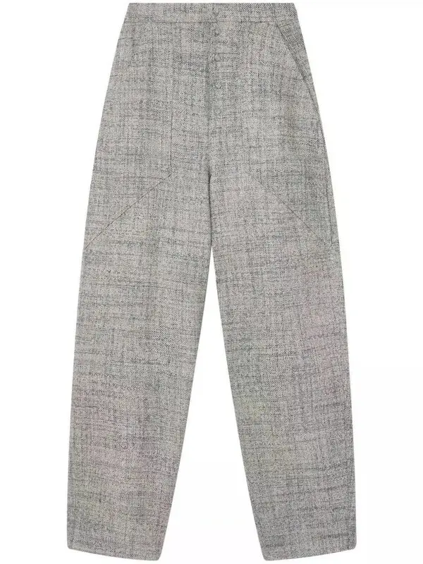 Stella McCartney Tapered-leg Wool Trousers - Grey