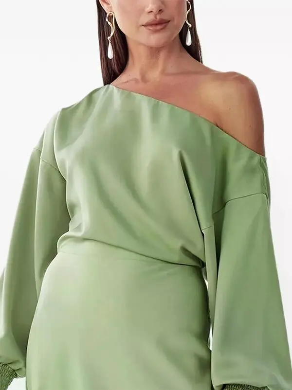 WILLA Diara One-shoulder Midi Dress