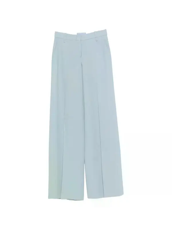 Ermanno Scervino Pressed-crease Palazzo Pants - Blue