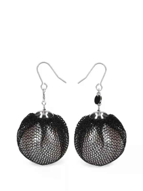Undercover Tulle Earrings - Silver
