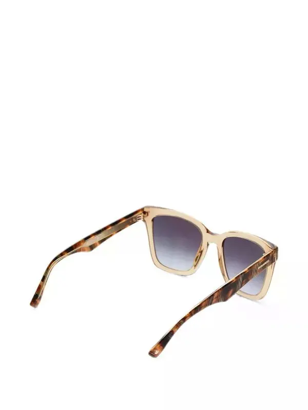 Dsquared2 Animal-print Square-frame Sunglasses