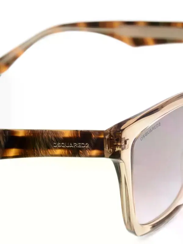 Dsquared2 Animal-print Square-frame Sunglasses