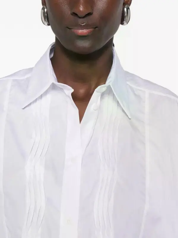 Ermanno Scervino Pintuck-detail Oversized Shirt
