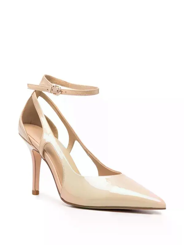 SERGIO MORETTI FIRENZE Pointed-toe Cutout Pumps With Ankle Strap