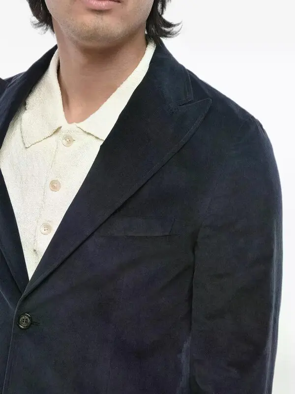 PAOLO PECORA Single-breasted Cotton Blazer