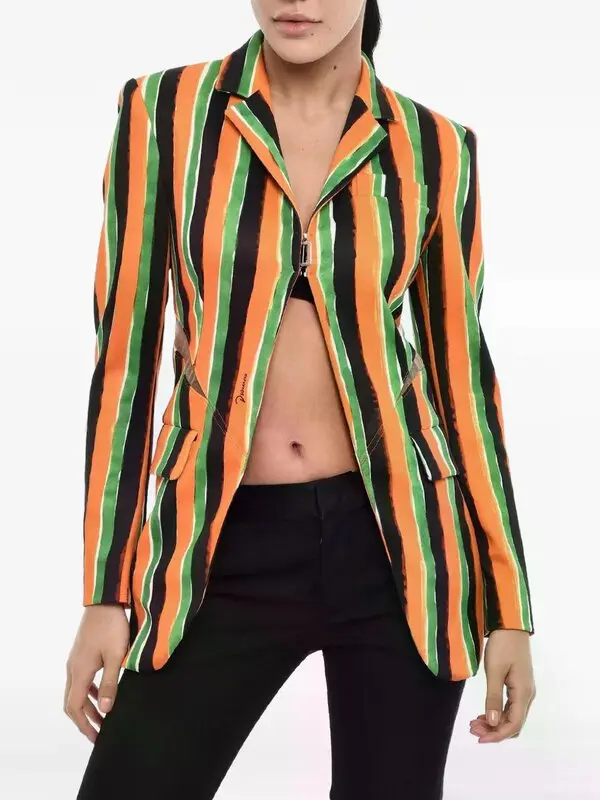 Dsquared2 Striped Cut-out Blazer - Orange