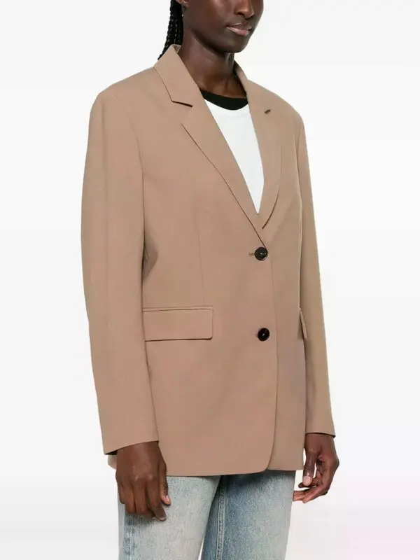 Closed Single-breasted Notched-lapels Blazer
