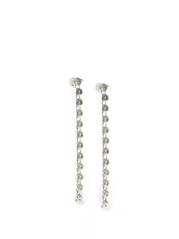 D'HEYGERE Swarovski Pearl And Butterfly Drop Earrings